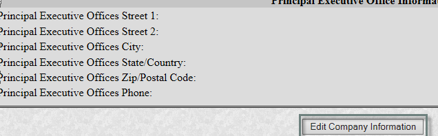 Update Contact Information in EDGAR – Certent CDM