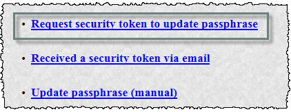 Update Your Passphrase – Certent CDM