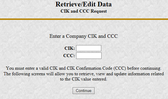 Update Contact Information in EDGAR – Certent CDM
